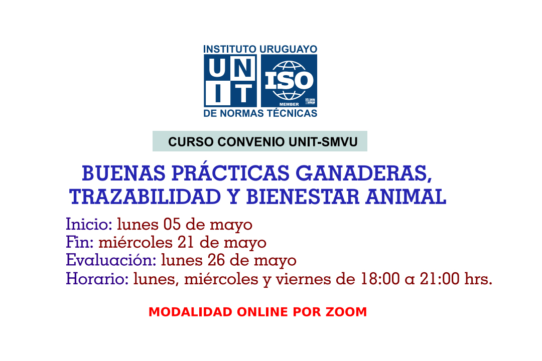 Curso: Buenas prácticas ganaderas, trazabilidad y bienestar animal – Colegio Veterinario del Uruguay